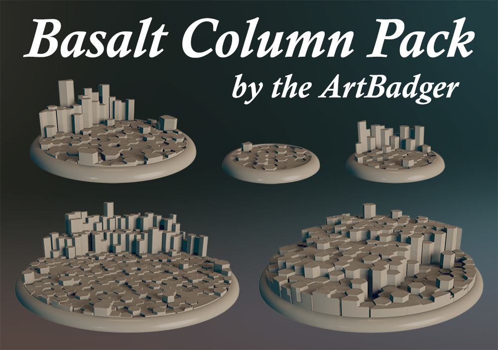 🪨 Basalt Base Pack・Free 3D File for ・Cults