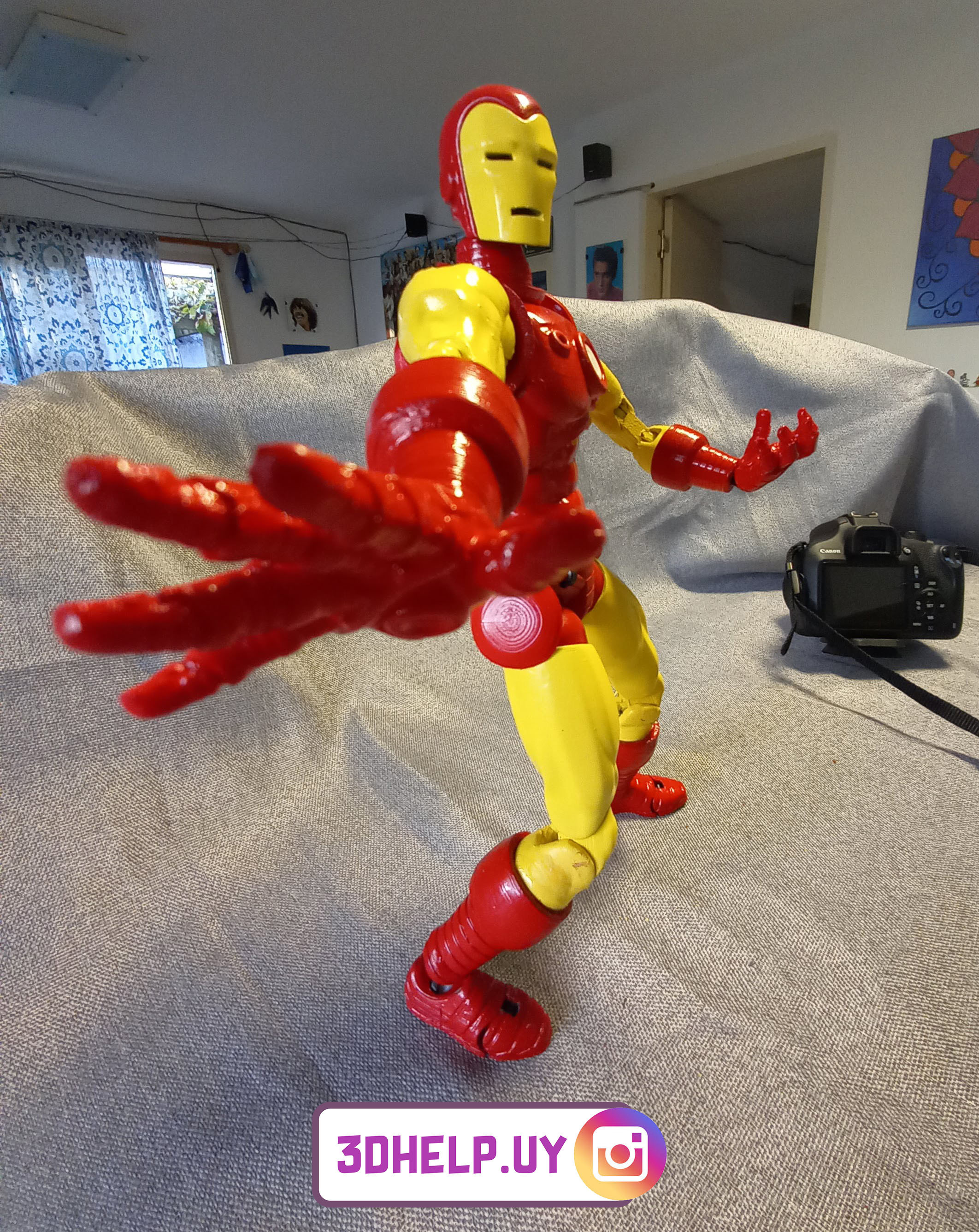 3D printing Iron Guy Fully articulated Ziptie action figure - (fan art ...
