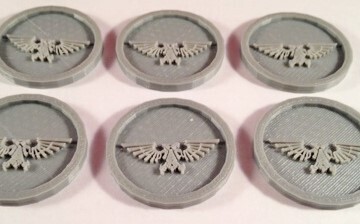 Free STL file 40mm X 4mm Token - Marker of Impieral Army 40K Bits 🦅 ・3D ...