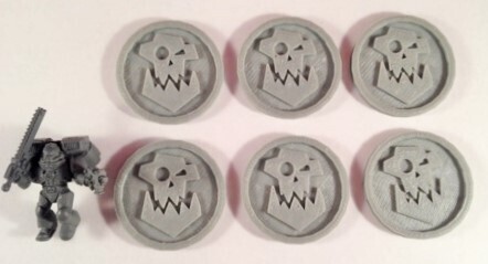 ⚔ 40mm X 4mm Token - Marker of Orc 40K Bits・Free STL File for ・Cults