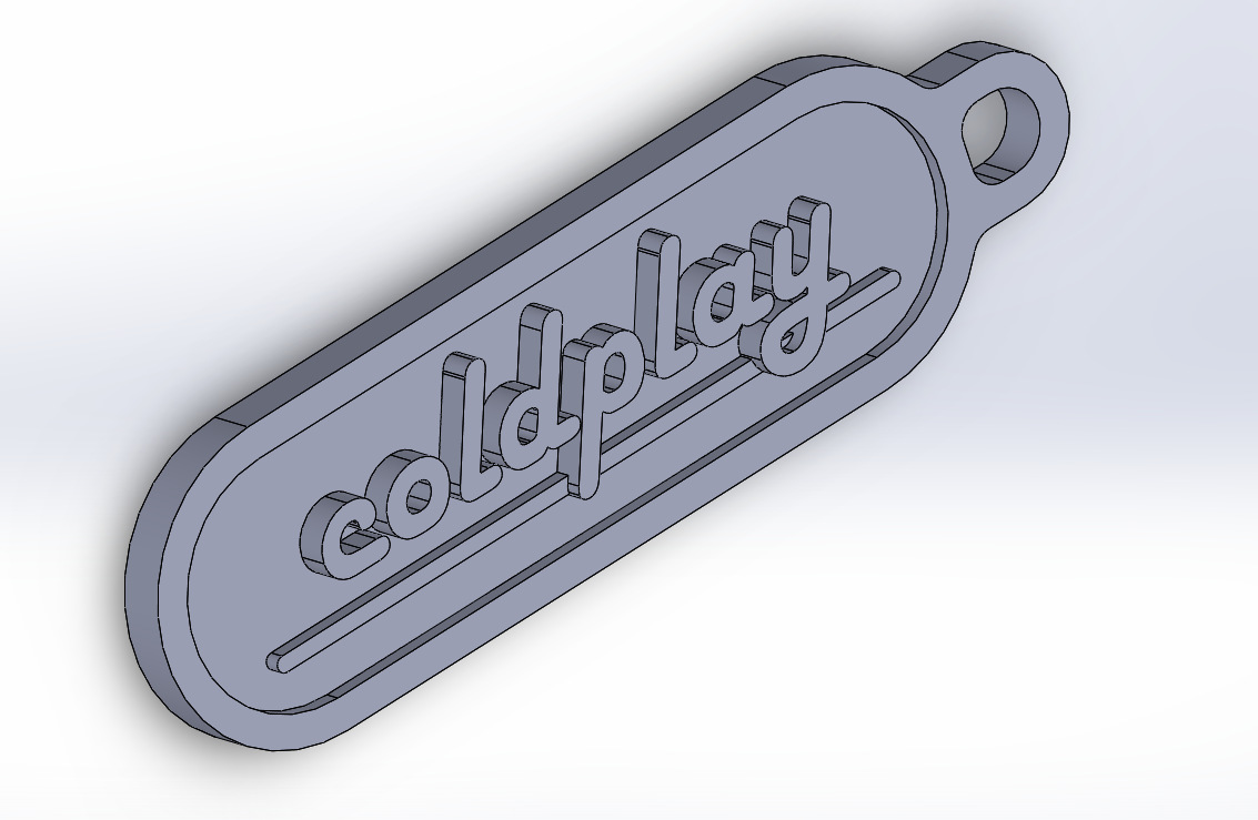 STL file coldplay keychain 🗝️ ・Model to download and 3D print・Cults