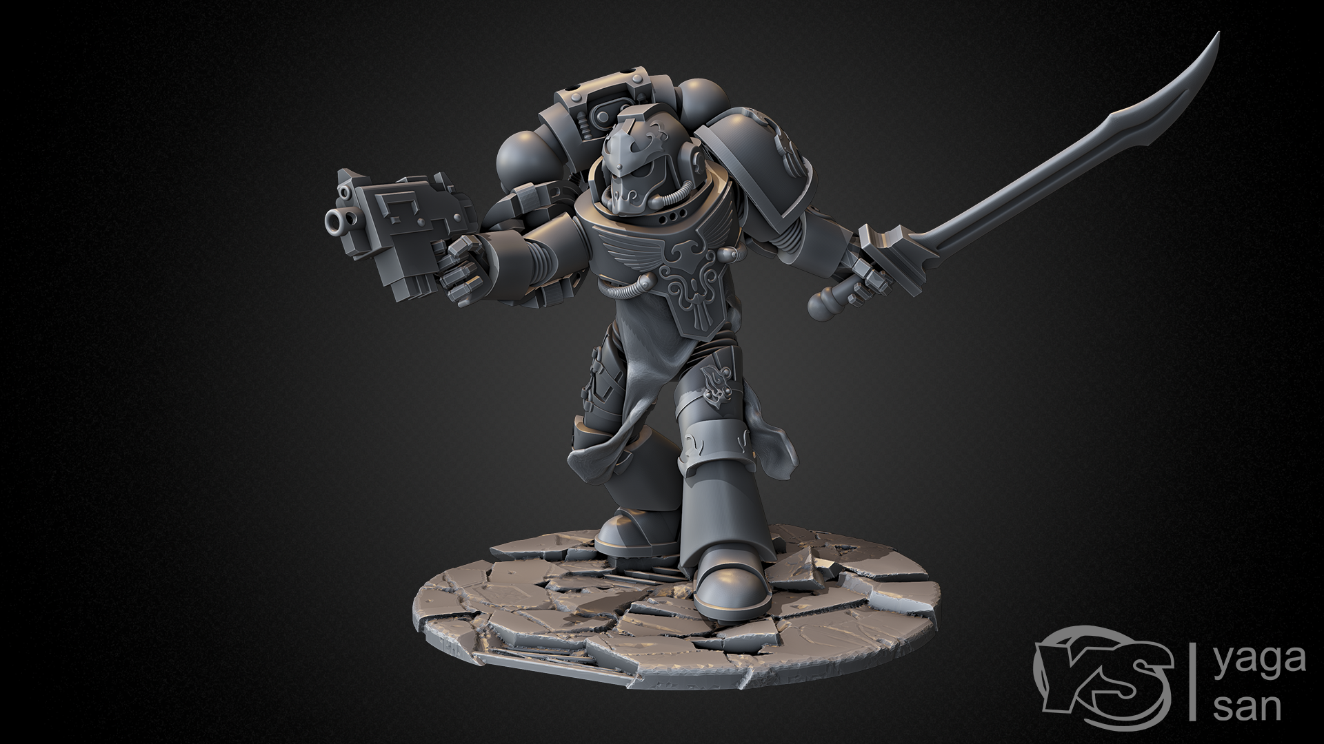 🚸 One from a Palatine Blades squad of the Emperor's Children・Free STL ...