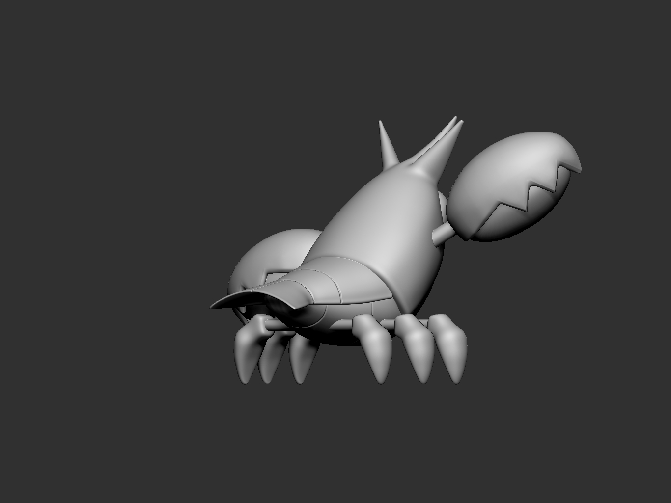 Fichier STL pokemon corphish 🐉・Design imprimable en 3D à télécharger・Cults