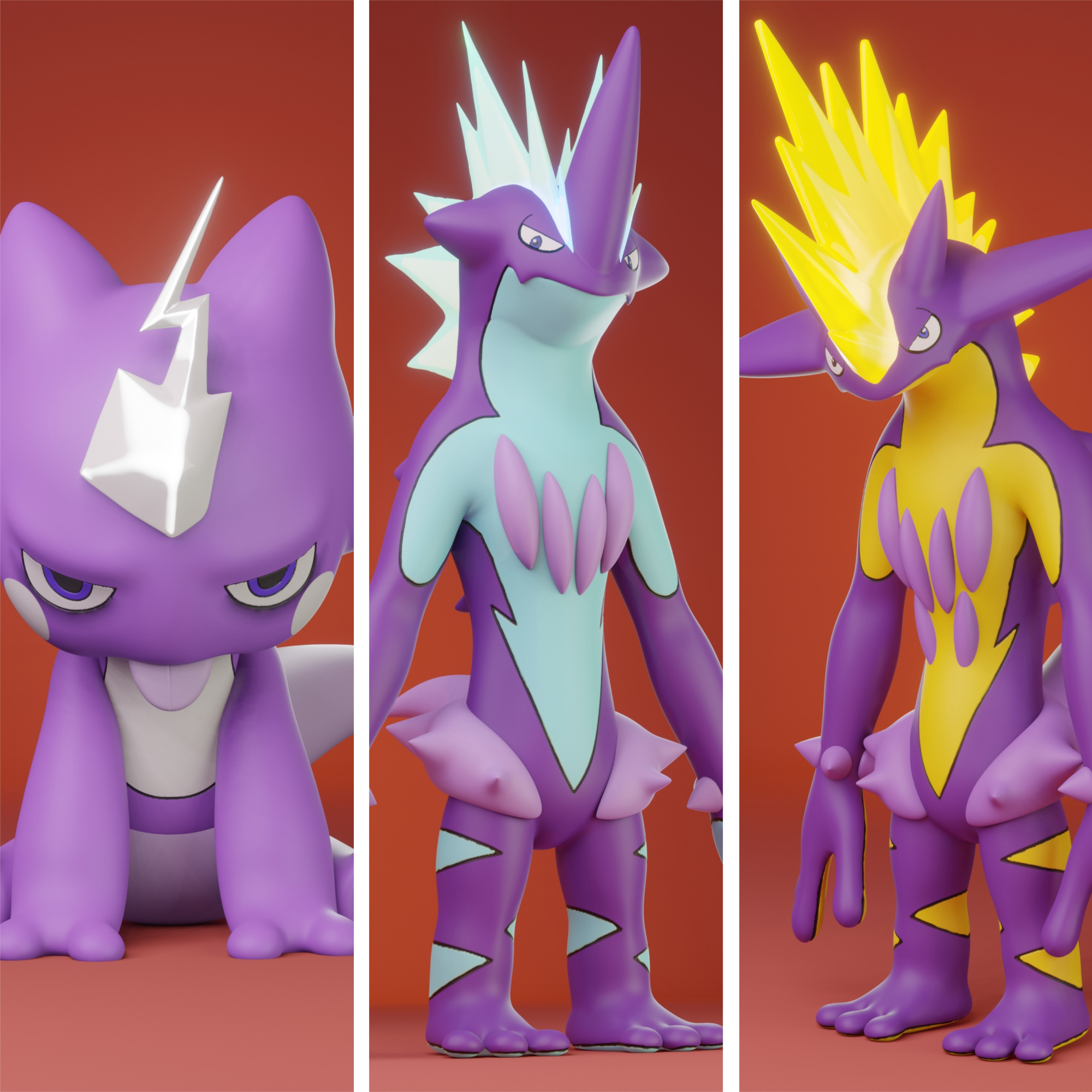 Archivo STL pack evolución pokemon toxel 🐉 ・Modelo de impresora 3D para descargar・Cults