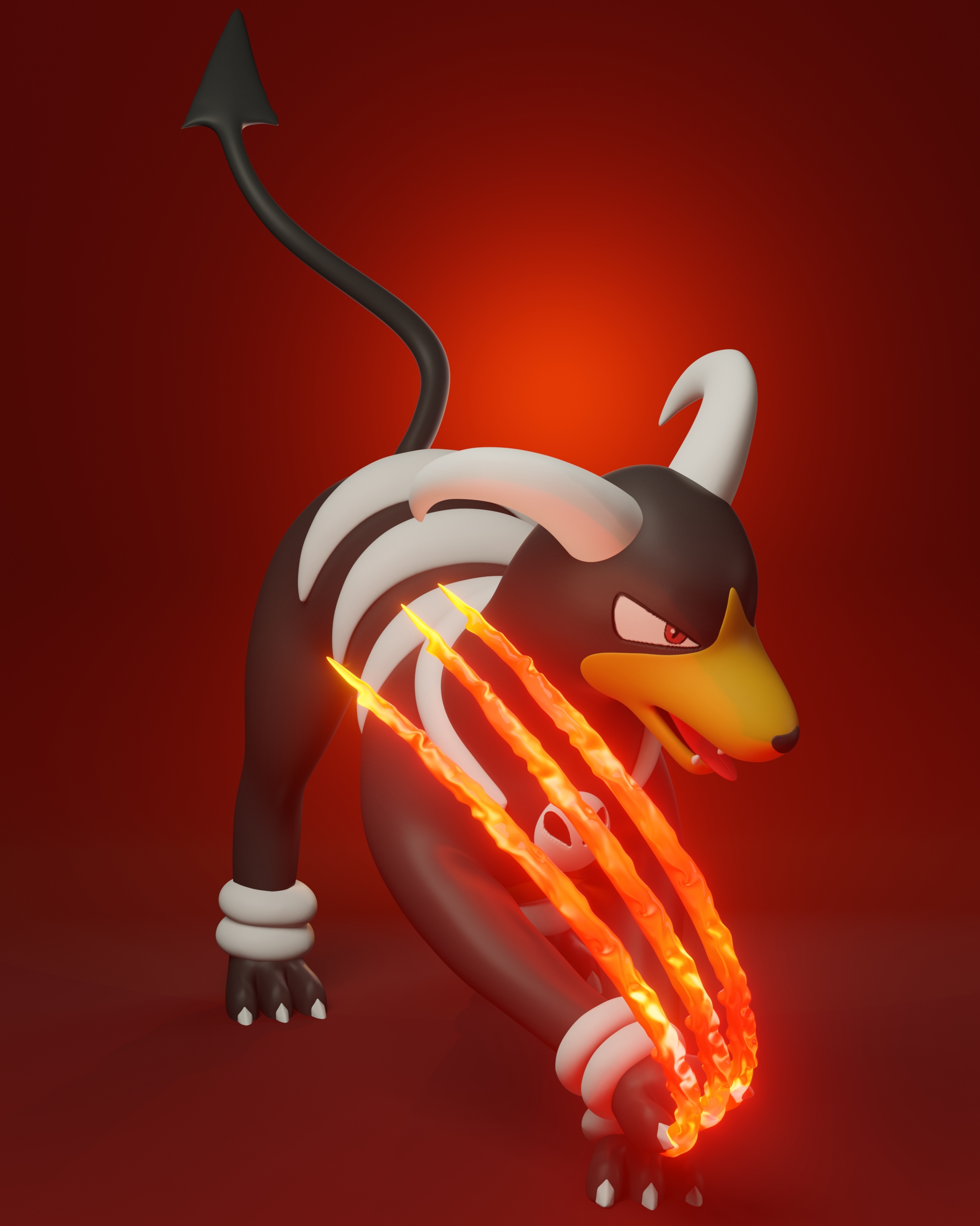 STL-Datei pokemon houndoom 🐉 ・3D-druckbare Vorlage zum herunterladen・Cults