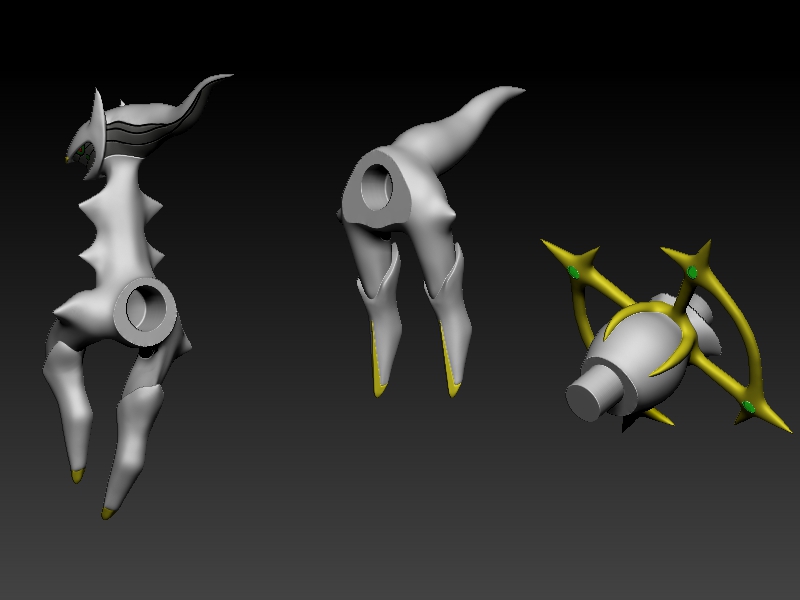 🐉 Pokemon arceus (with cuts and plugs)・ STL File for ・Cults