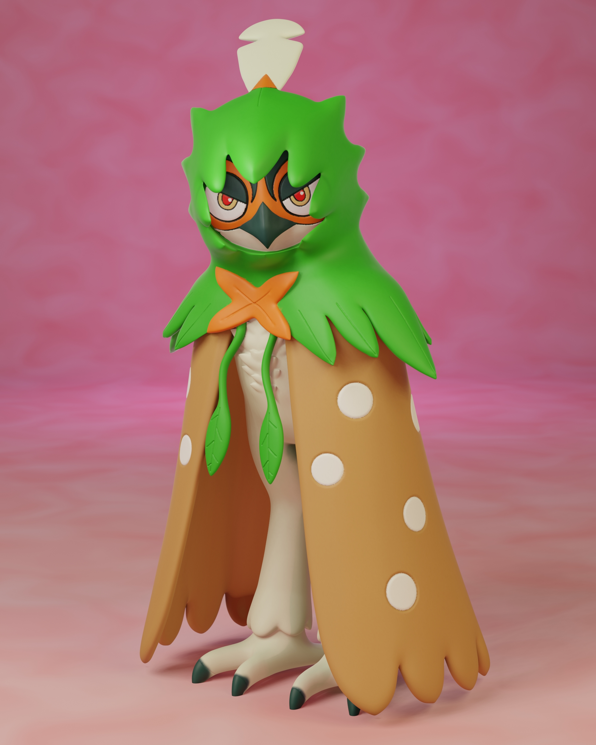 🐉 pokemon rowlet evolution pack・ STL File for ・Cults