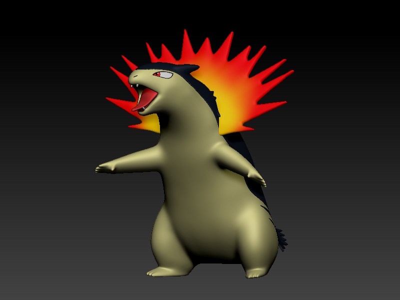 🐉 pokemon typhlosion・ STL File for ・Cults