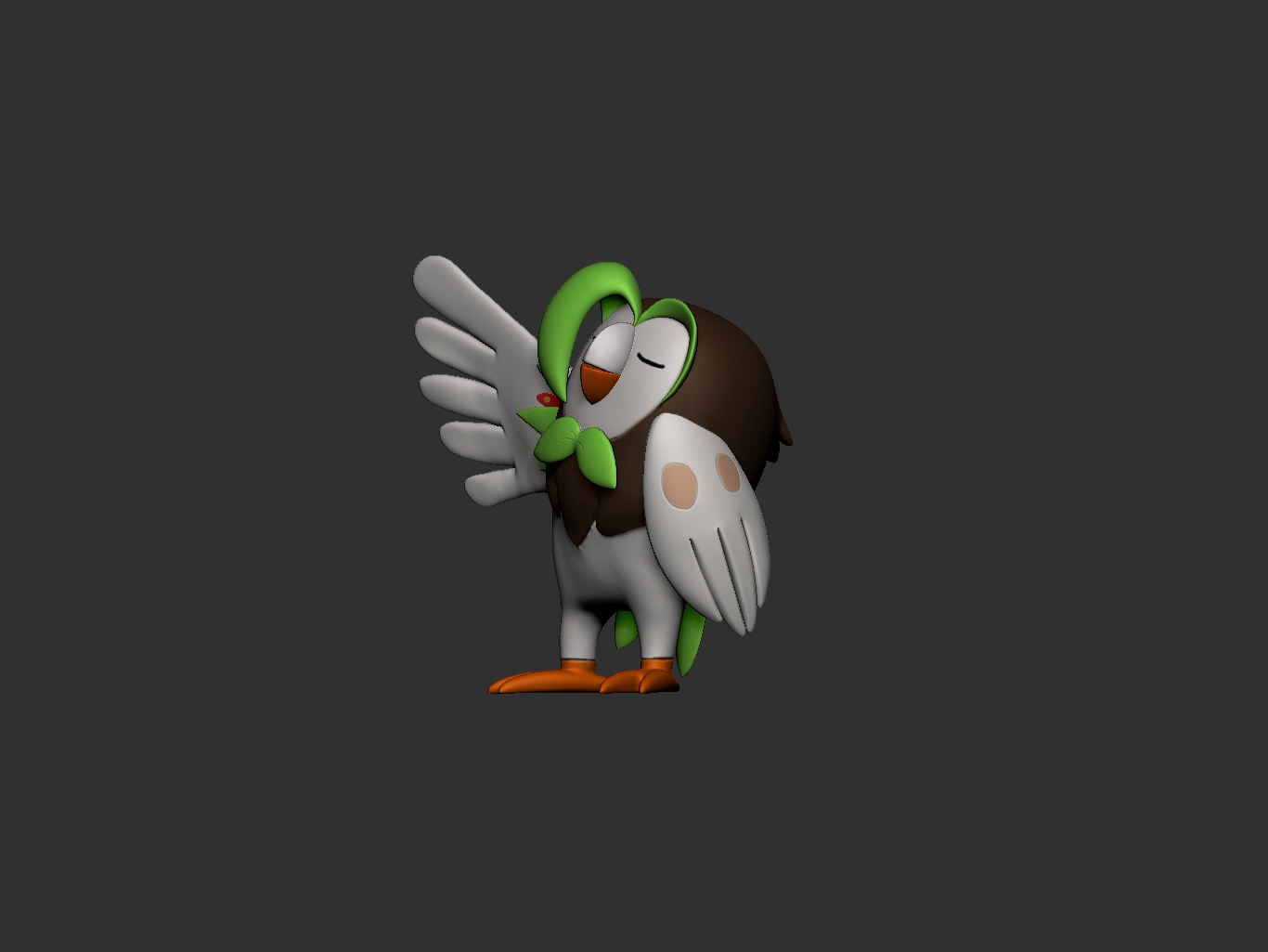 🐉 pokemon rowlet evolution pack・ STL File for ・Cults