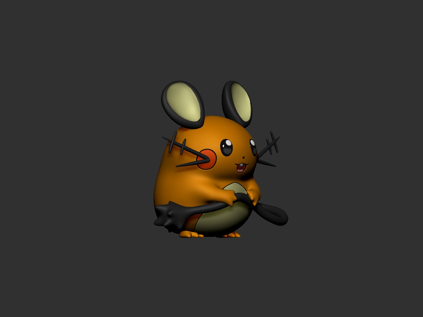 🐉 pokemon dedenne・ STL File for ・Cults
