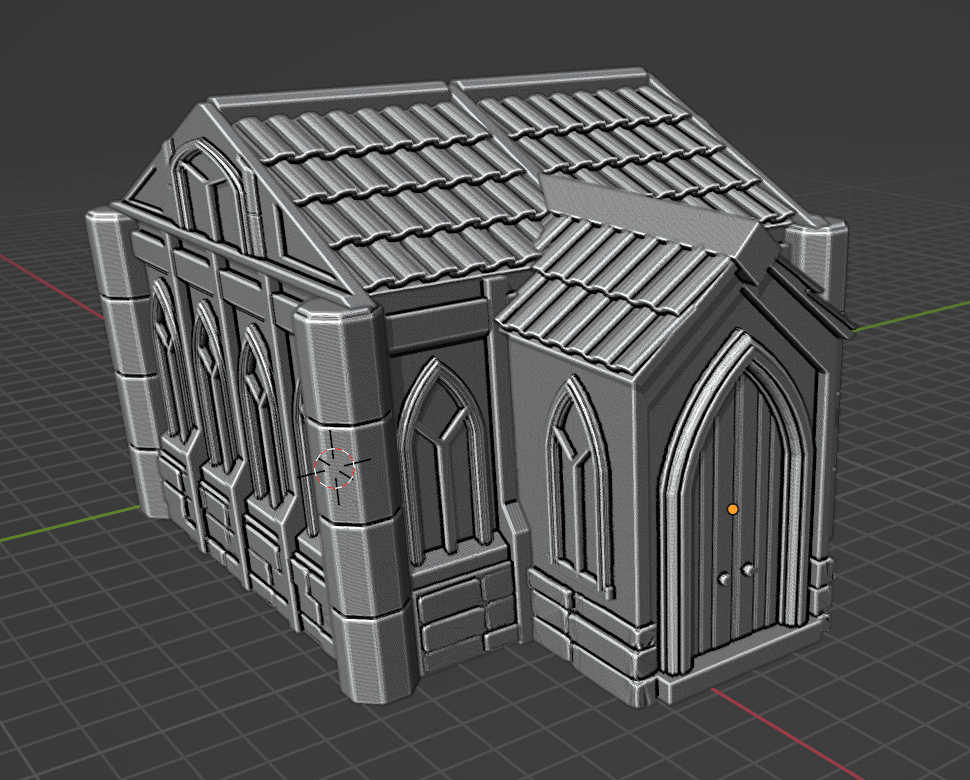 🏗️ simple gothic building・Free 3D File for ・Cults
