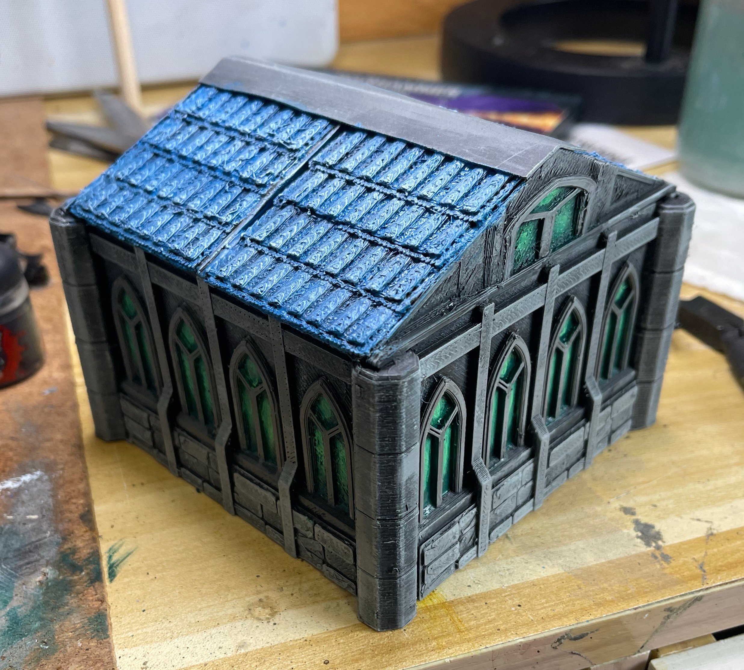 3D print simple gothic building・Cults