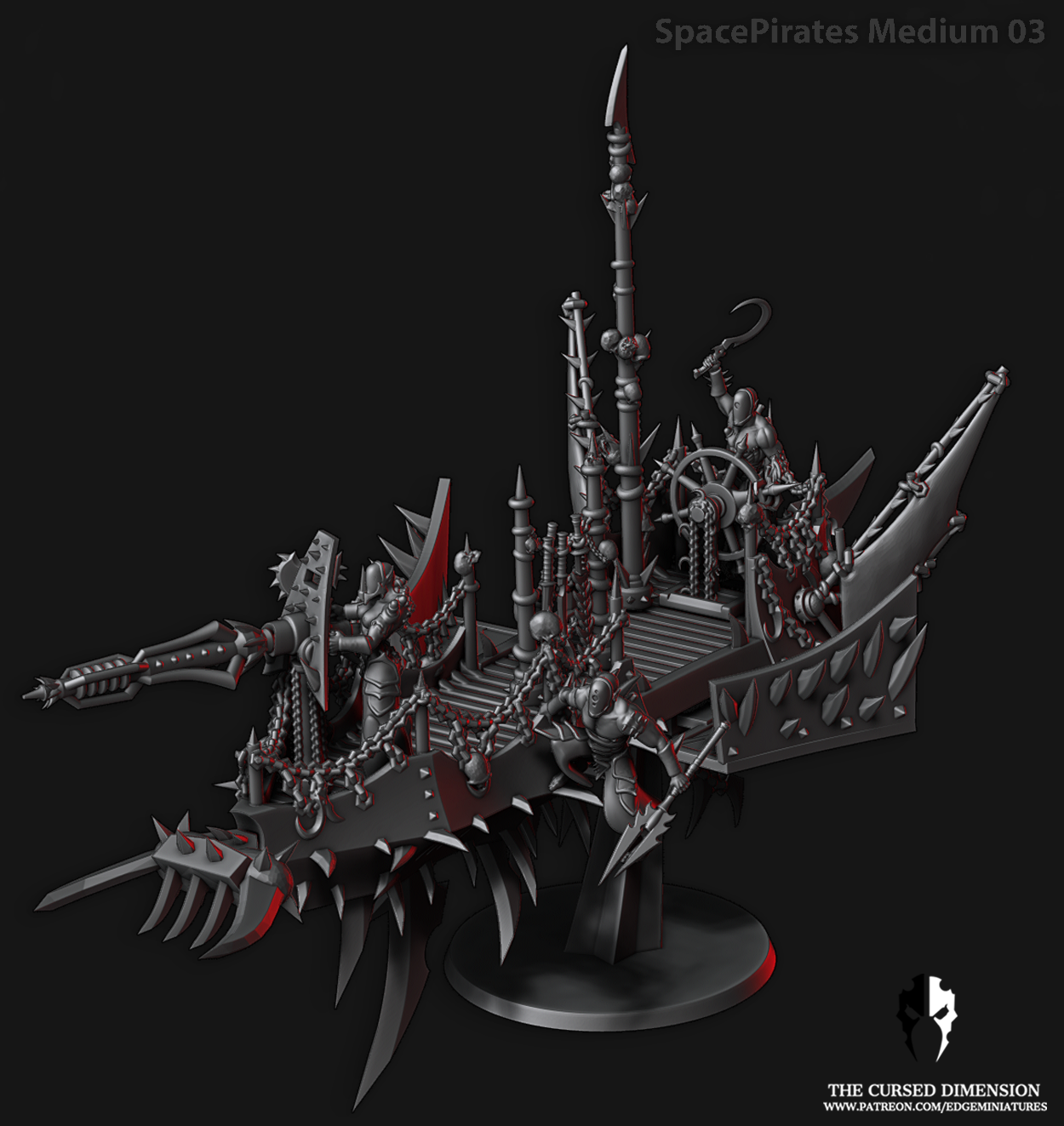 🛰 Space Pirates - Cursed Warriors・ 3D File for ・Cults