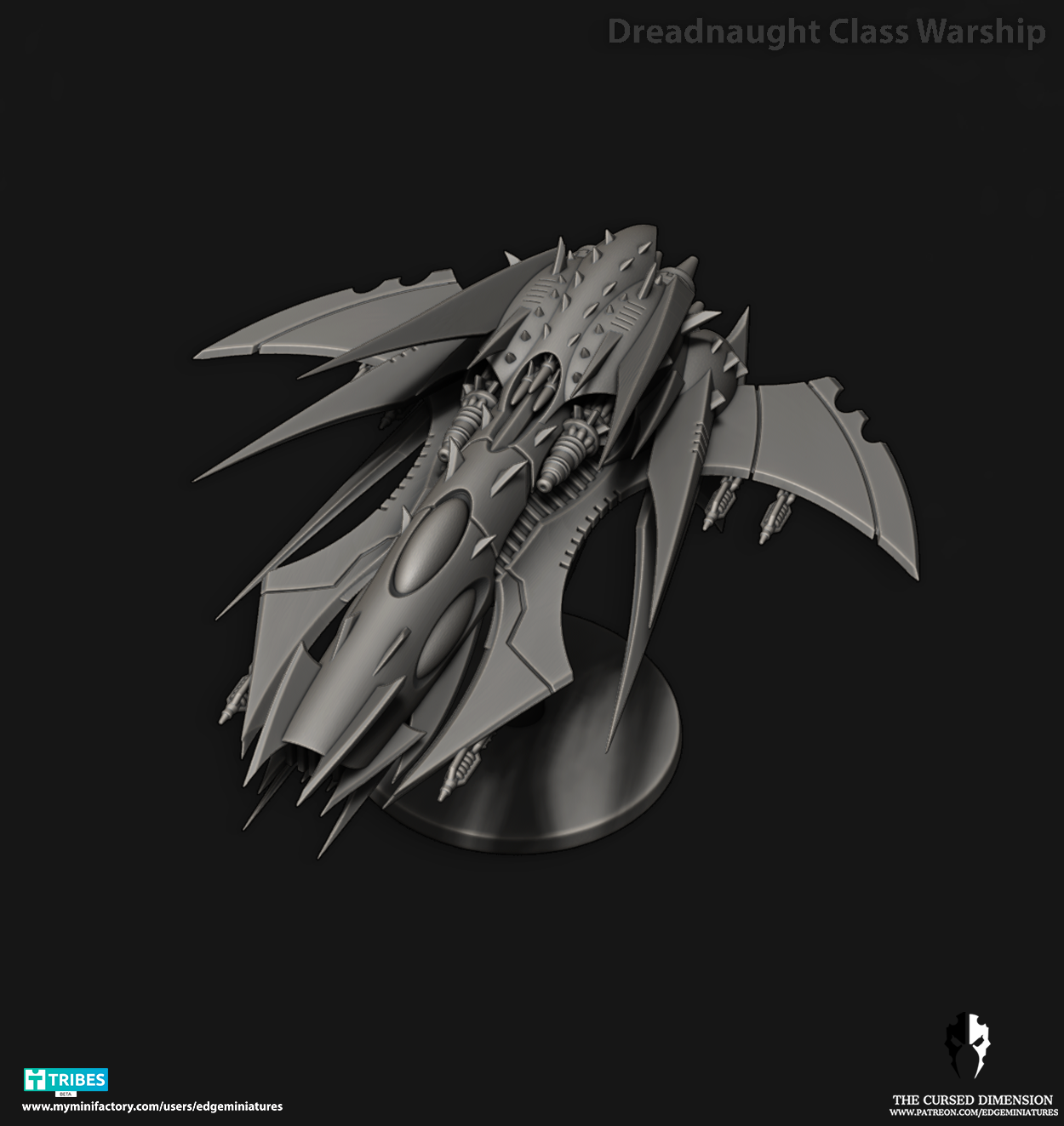 🛰 Space Fleet - Cursed Elves - Fleet Scale・ 3D File for ・Cults