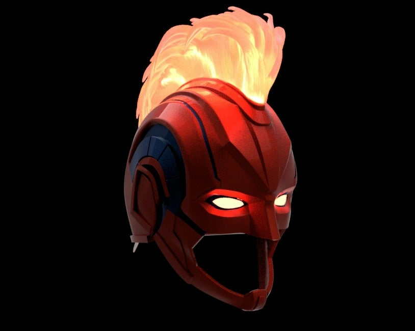 Free STL file Captain Marvel Helmet 🪖 ・3D printable object to download ...