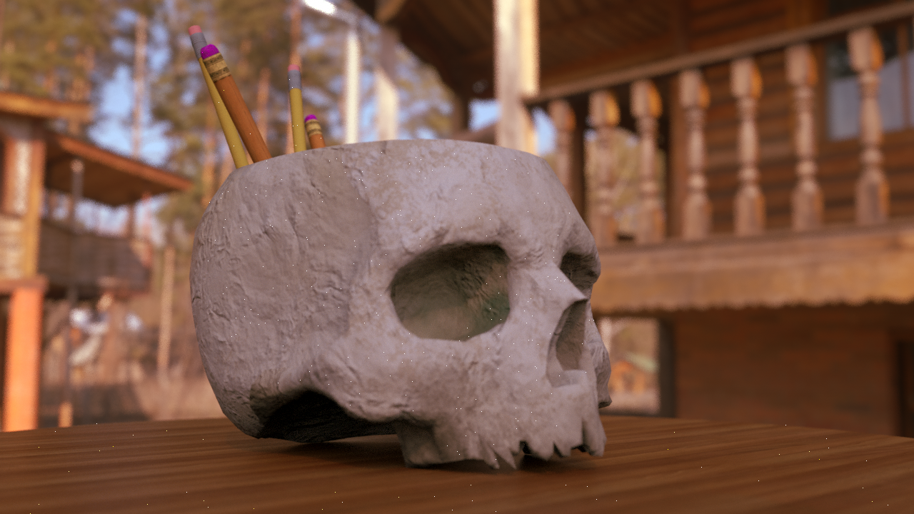 💀 Skull Pencil Container・Free STL File for ・Cults