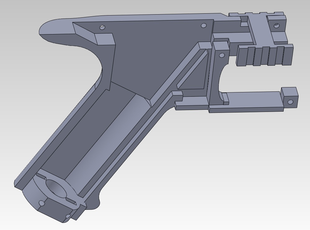 Free STL file Airsoft electric toy gun - grip 🔫 ・3D printer design to ...