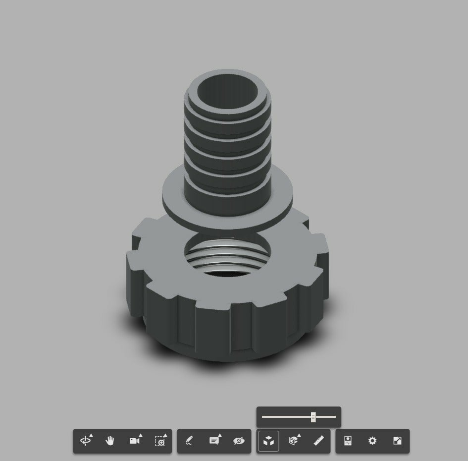 🛁 Washing machine drain hose 30mm siphon connector・Free STL File for ・Cults