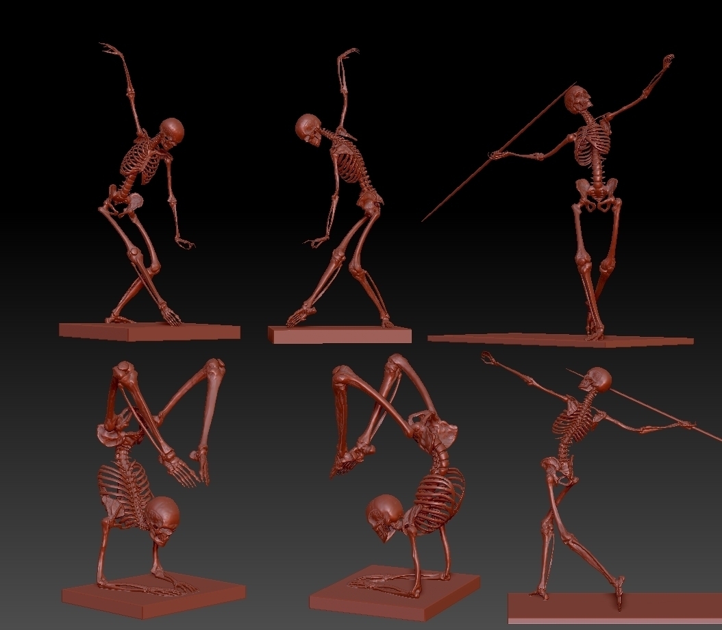 ♂️ Male and Female Poseable Skeleton・ STL File for ・Cults