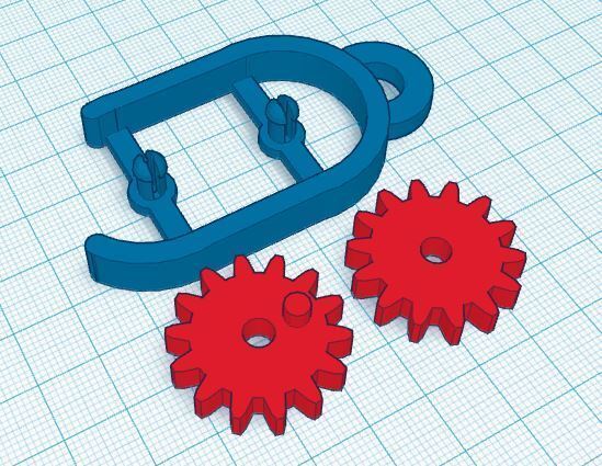 ⚙️ Another gear fidget keychain・Free STL File for ・Cults