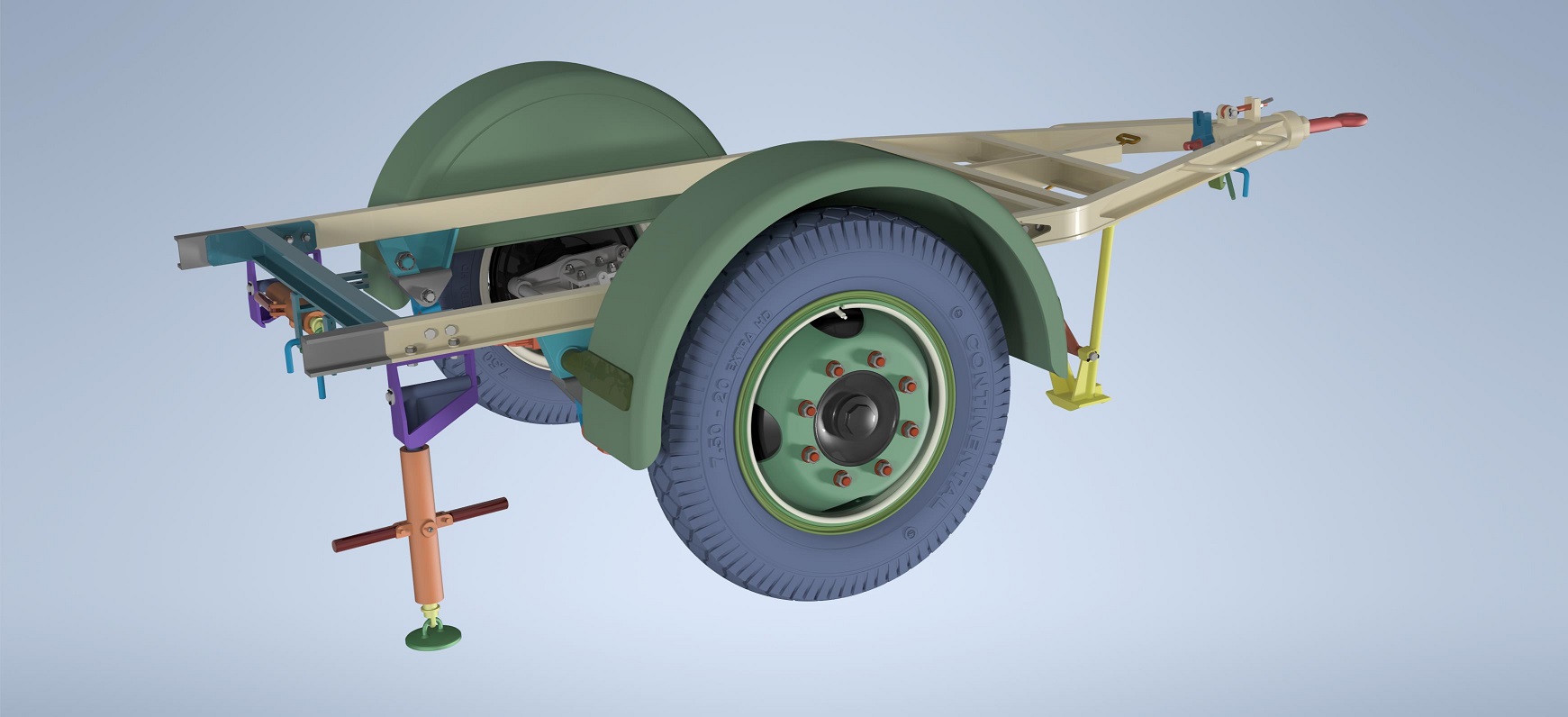 3D file 1/35 scale Sd.Ah.56/57 ammunition trailer 🚐 ・3D printing design ...
