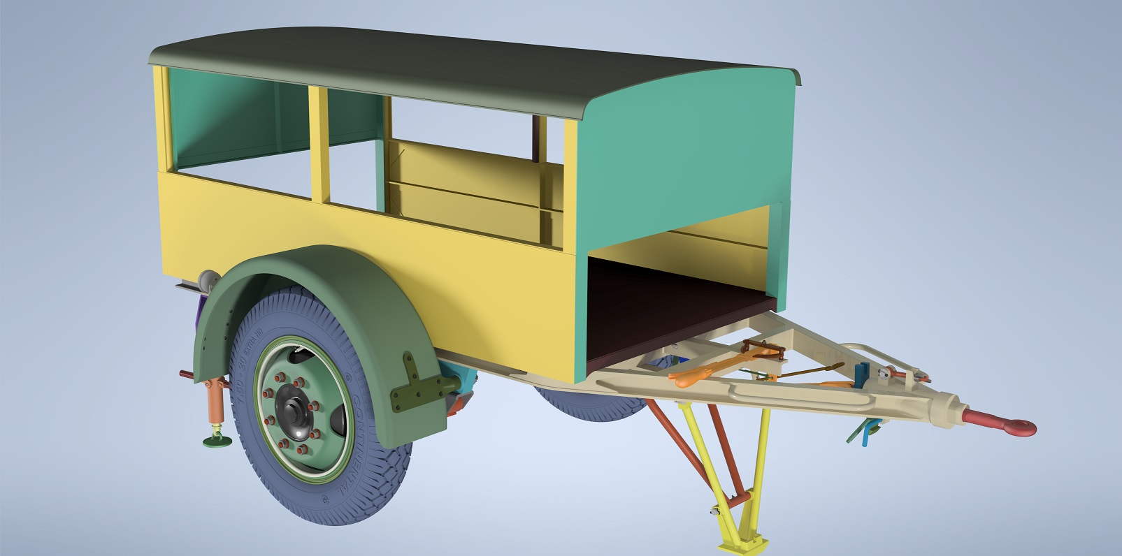 🚐 1/35 scale Sd.Ah.56/57 ammunition trailer・ 3D File for ・Cults