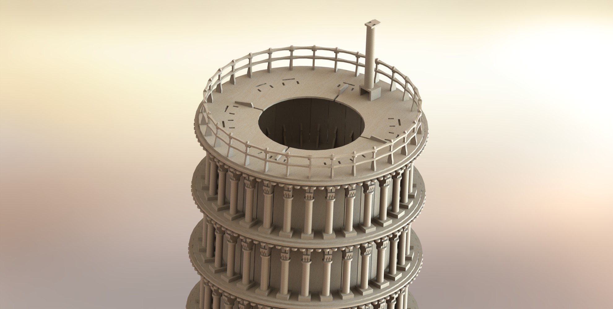 Free STL file Tower of Pisa, 3D MODEL FREE DOWNLOAD 🆓 ・3D printing ...