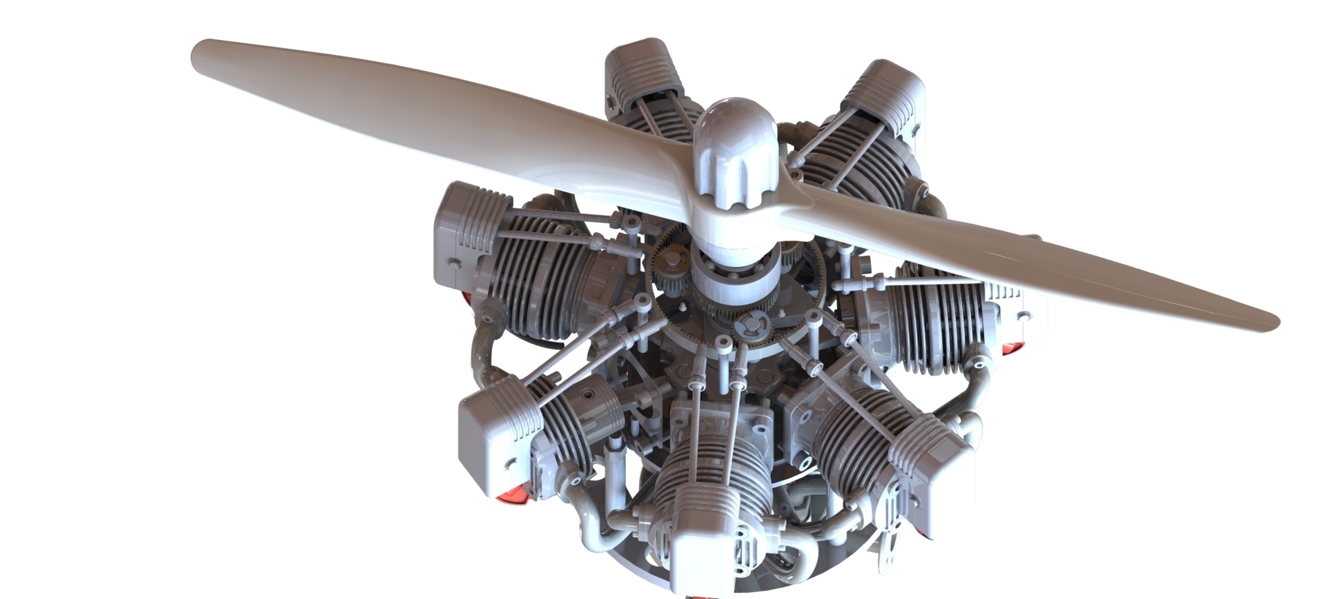 Free 3D file 7-cylinder-radial-engine 🎨 ・3D printable design to ...