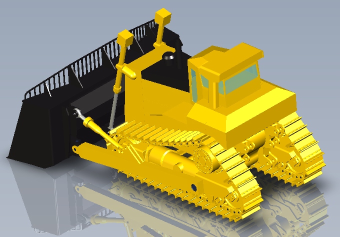 🚜 BULLDOZER - 3DMODELS - FILESTEP・Free STL File for ・Cults
