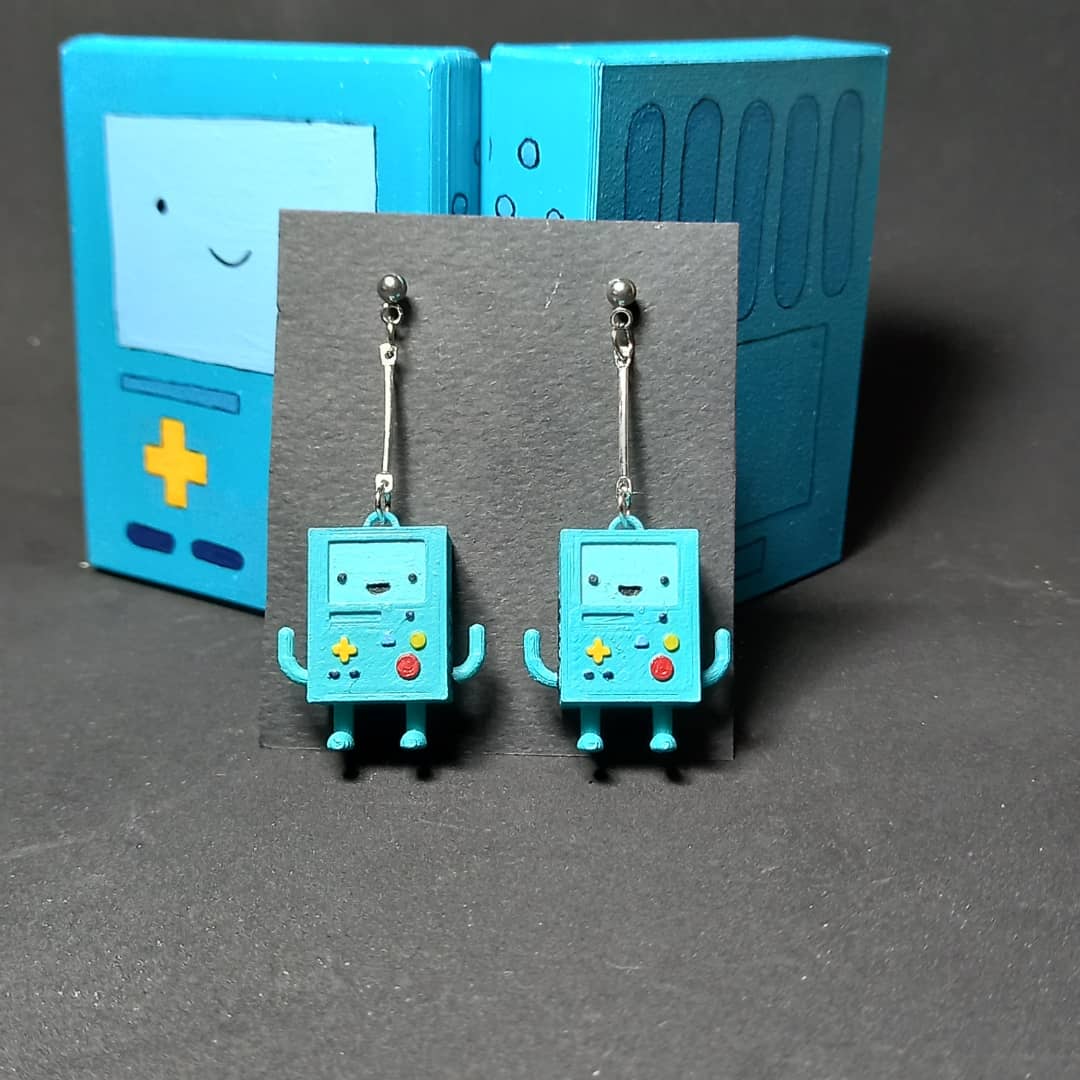 Archivo STL BMO earrings 💍 (OBJ)・Modelo imprimible en 3D para descargar ...
