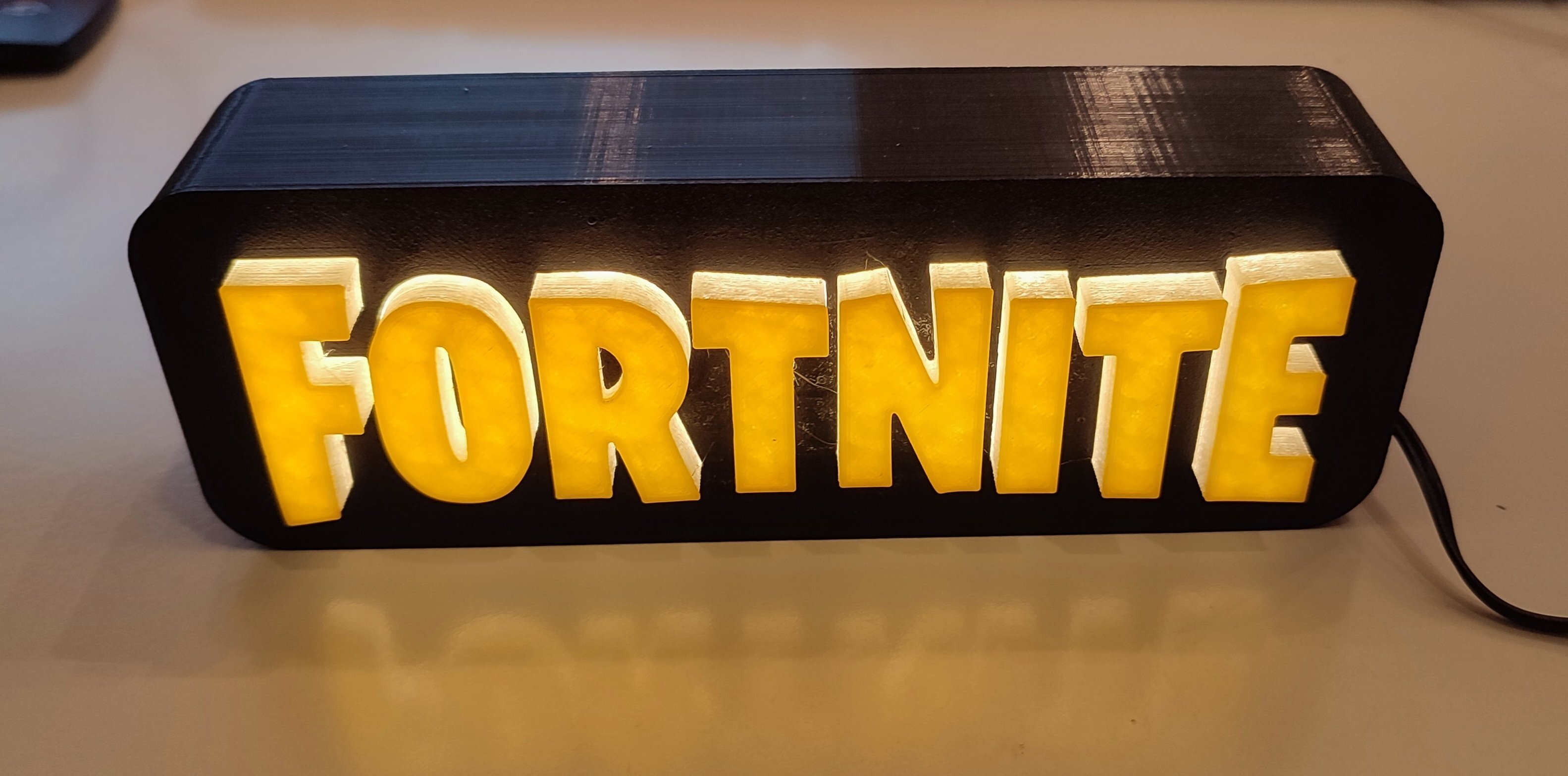 3D print FORTNITE Logo Lamp・Cults