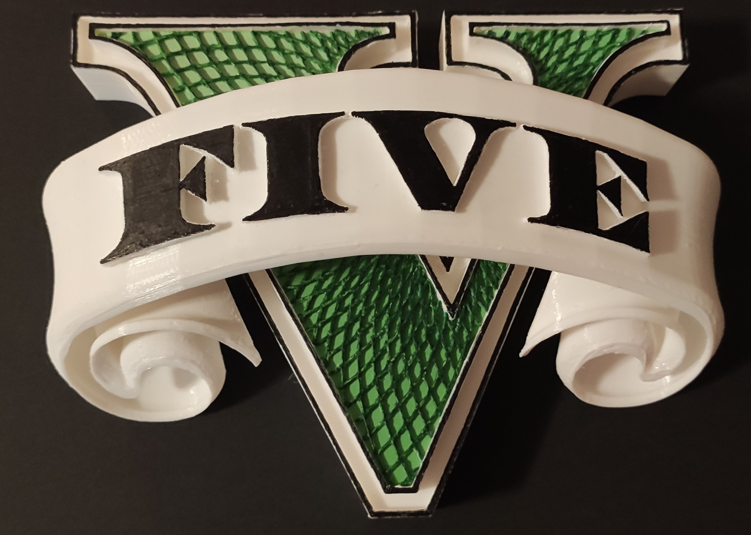 STL file V - FIVE 🎲・3D printing model to download・Cults