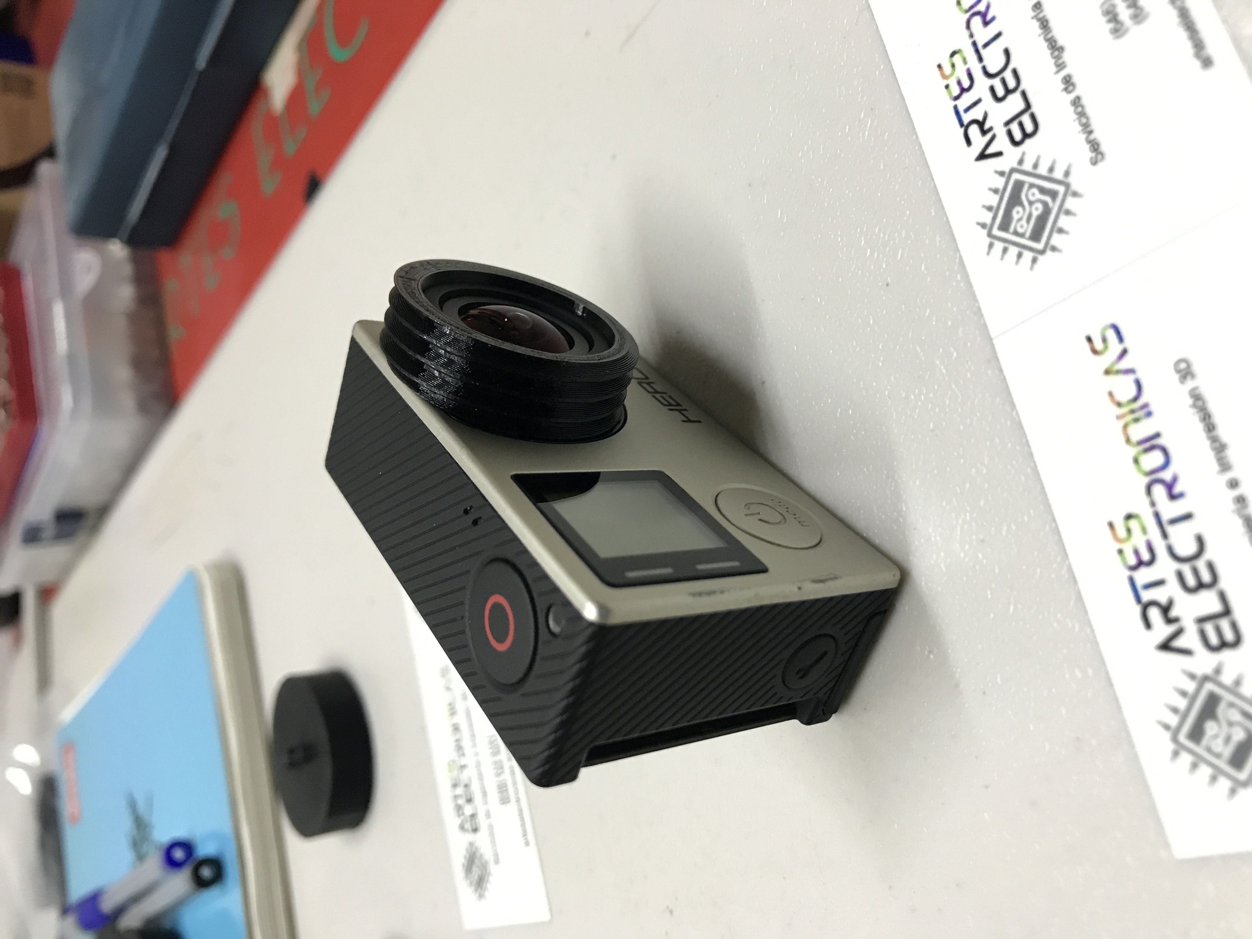 Free STL file Gopro Hero 4 Lens Cap Cover, screw-in type 🧢 ・3D printing ...