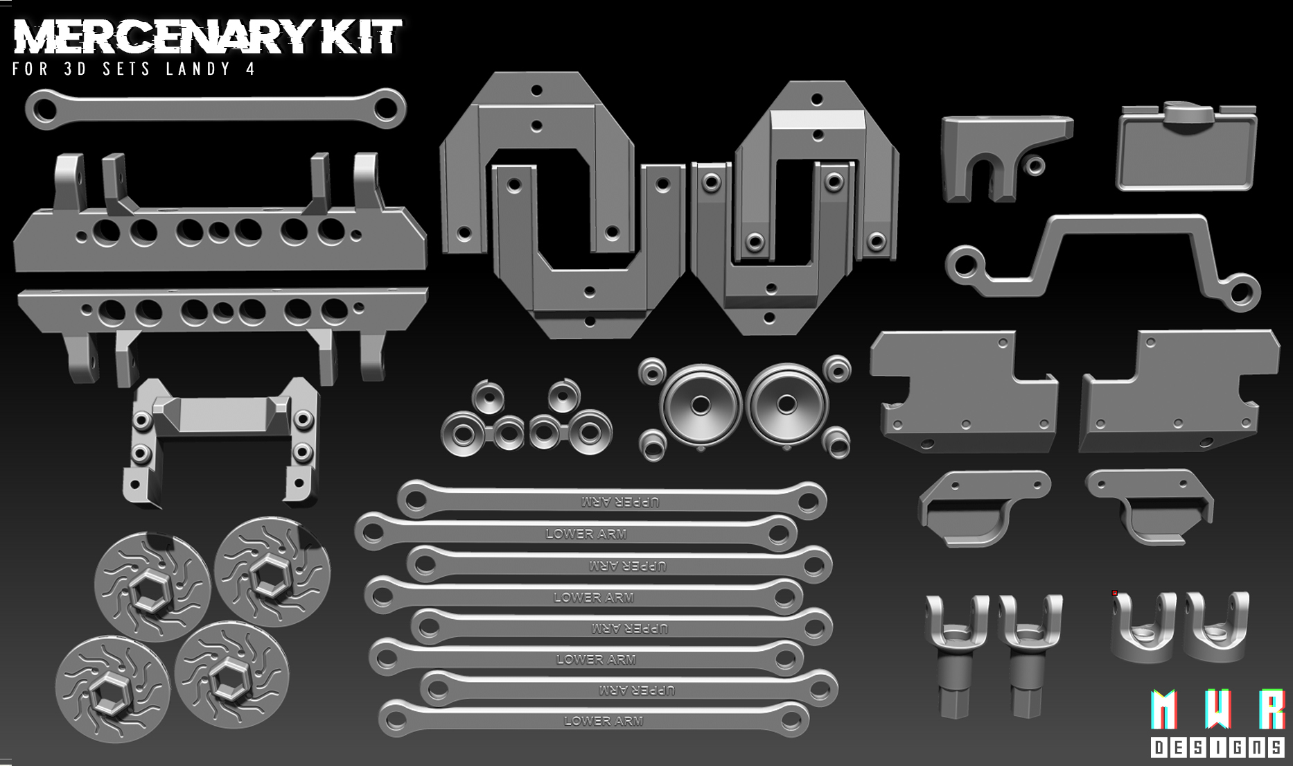 🎨 MWR Designs - Landy Mixed Mods・Free STL File for ・Cults