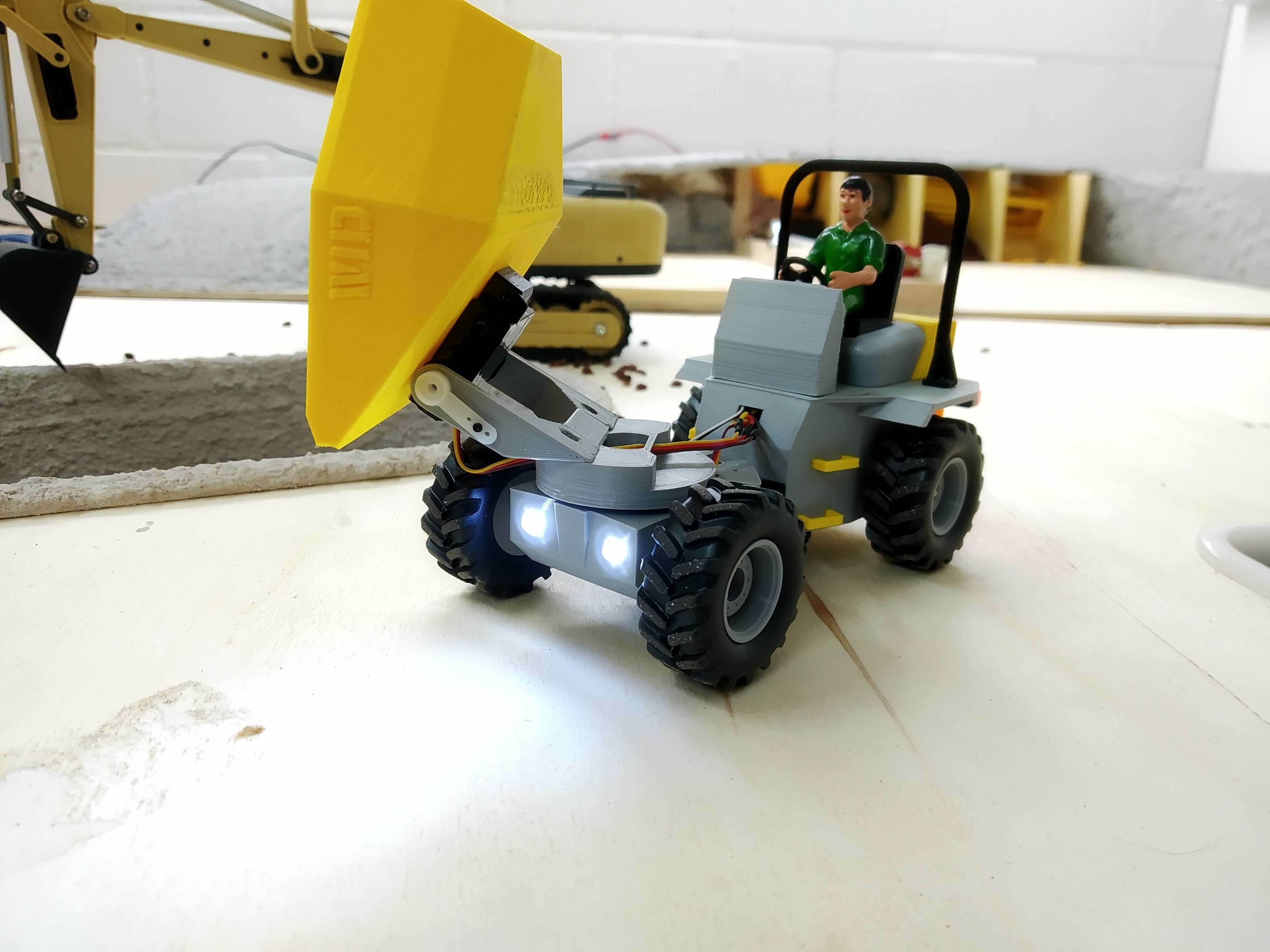 STL file 1/32 RC Mini Dumper by WID 👽・3D printer model to download・Cults