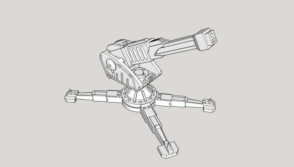 🔫 Cannon missile launcher and rail gun set・Free STL File for ・Cults