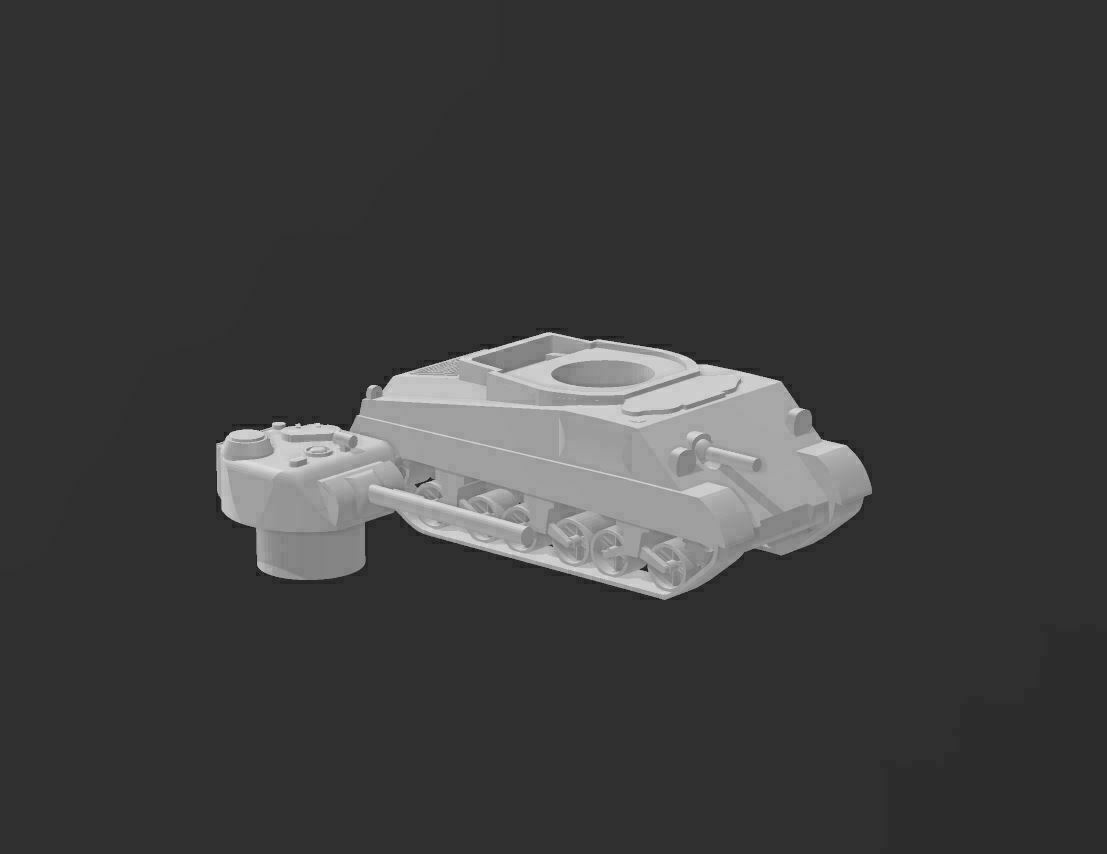 STL file WW2 m4a3 sherman tank 🪖・3D printing idea to download・Cults