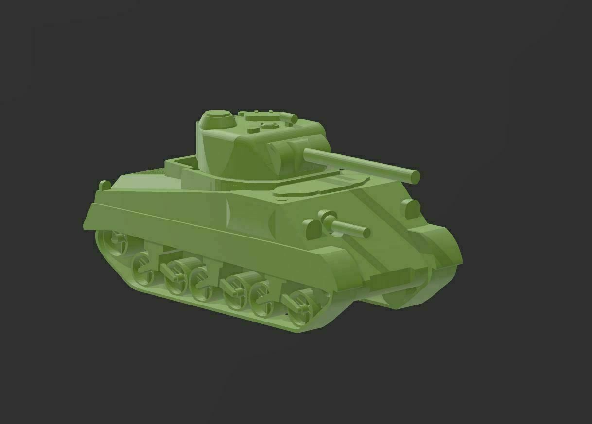 STL file WW2 m4a3 sherman tank 🪖 ・3D printing idea to download・Cults