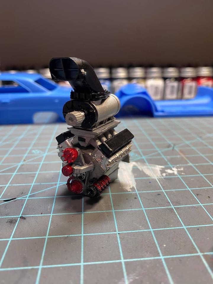 🏎️ PSI Blown BBC Outlaw Engine Supercharged Pro Mod・ STL File for ・Cults