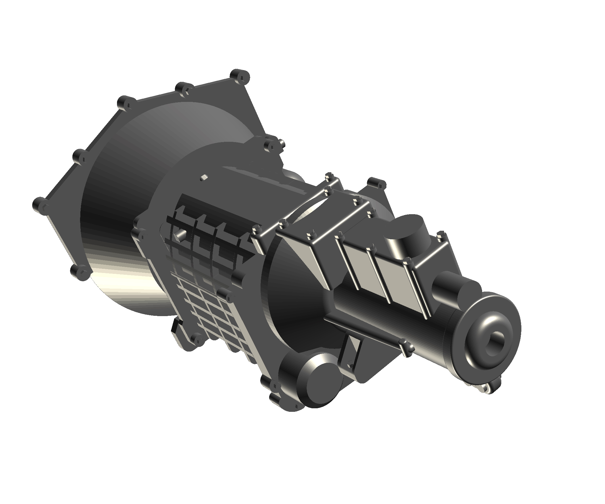 🏎️ Tremec TR6060 Gearbox Transmission with bellhousing・ STL File for ・Cults