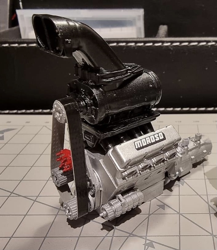 🏎️ PSI Blown BBC Outlaw Engine Supercharged Pro Mod・ STL File for ・Cults