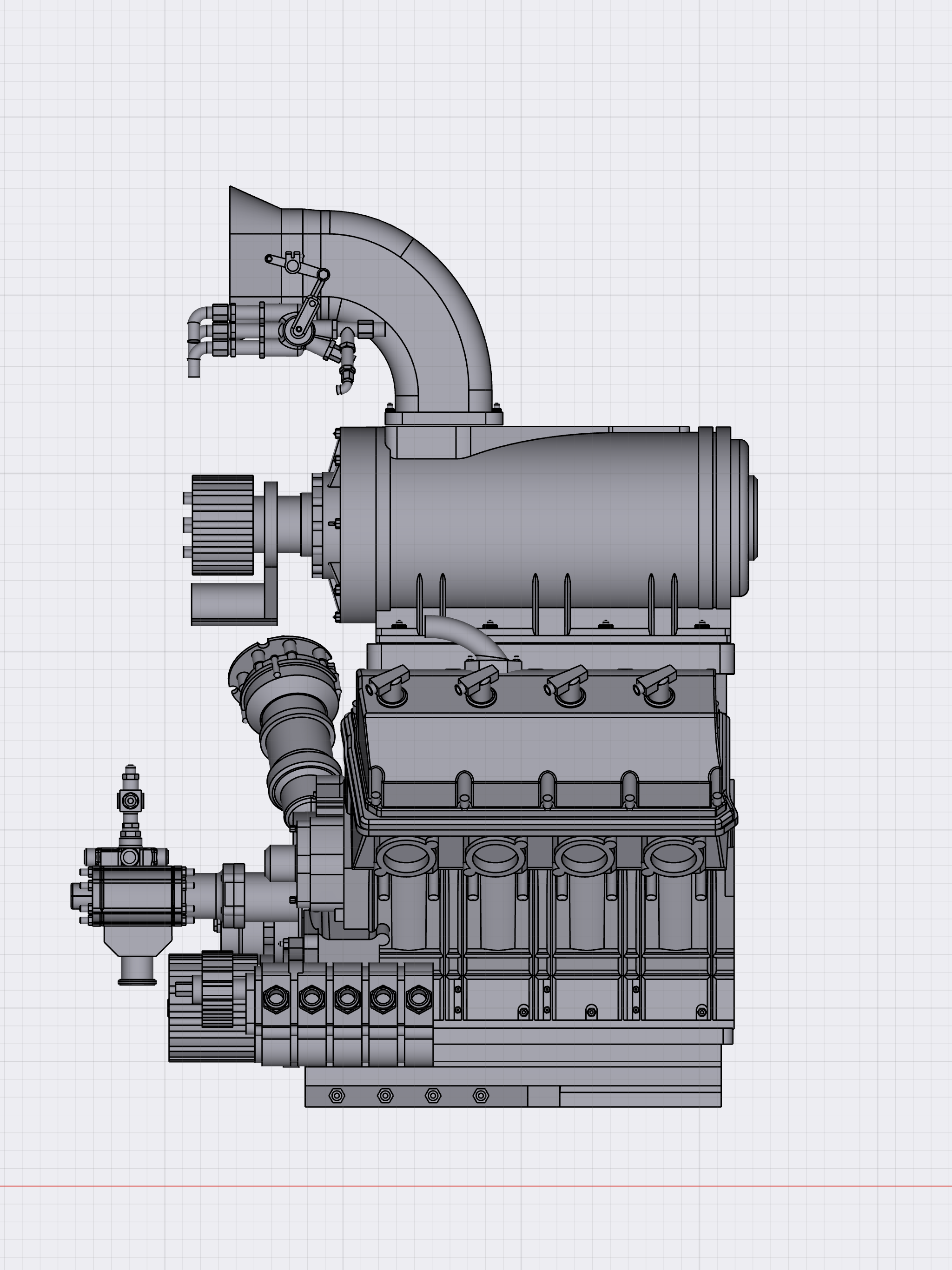 🏎️ PSI Blown HEMI Outlaw Extreme Motor Complete・ STL File for ・Cults