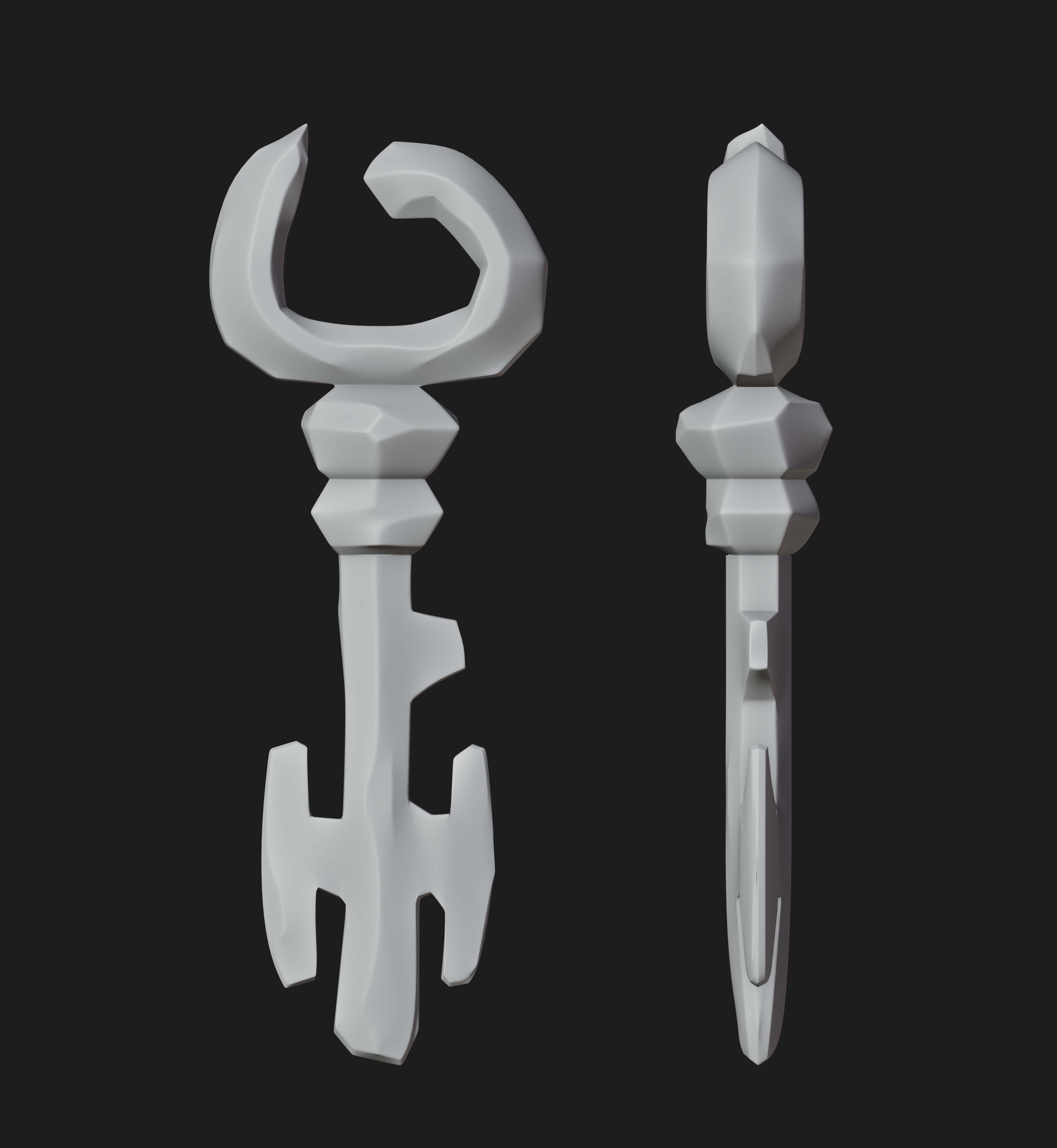 STL file Ashen Key - Sea Of Thieves 🔑 ・3D print object to download・Cults