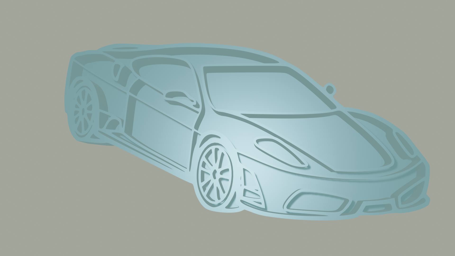 STL-Datei Ferrari CookieCut 🍪 ・3D-Druck-Idee zum Herunterladen・Cults
