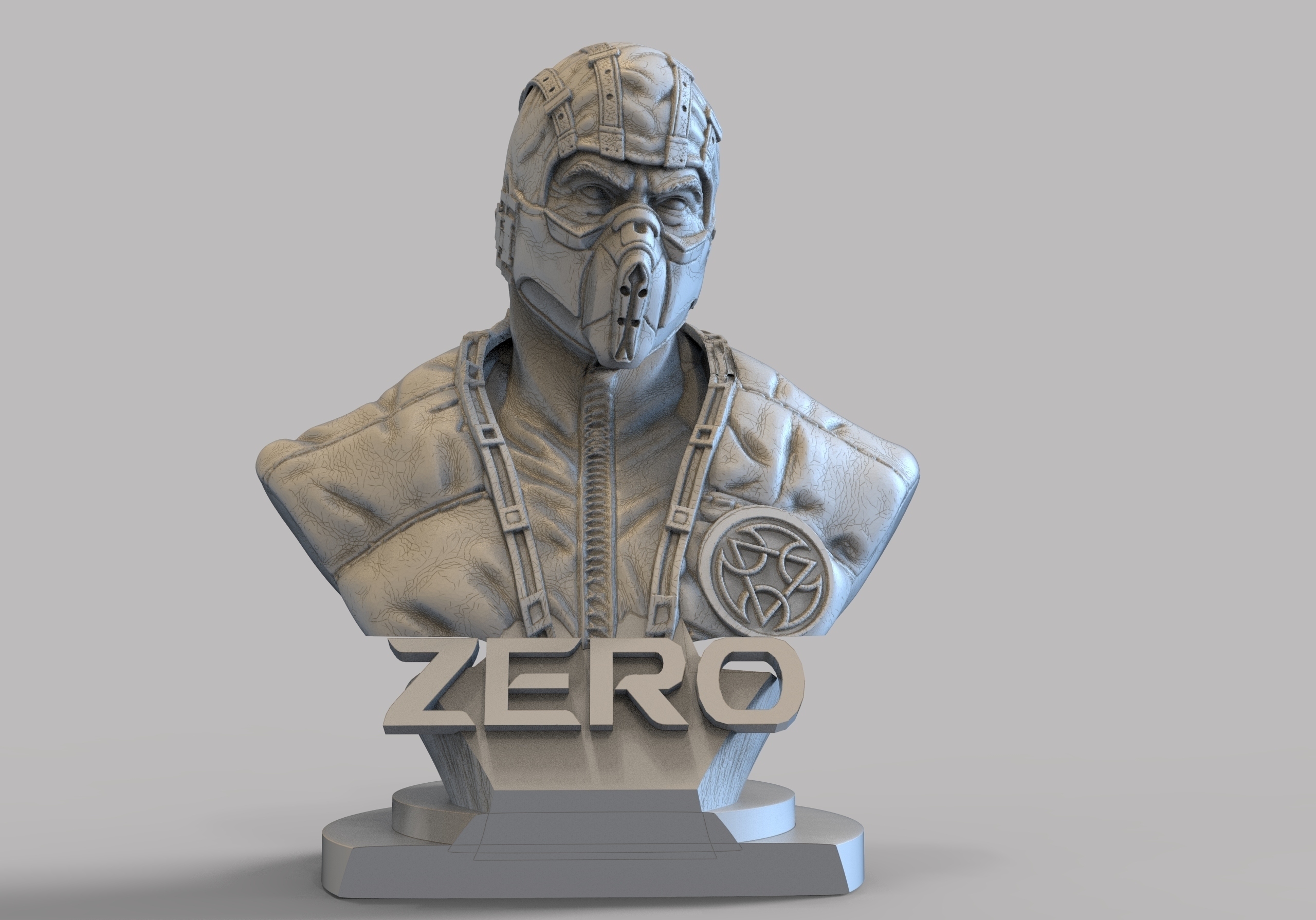 🥶 Mortal Kombat - Subzero bust・Free STL File for ・Cults