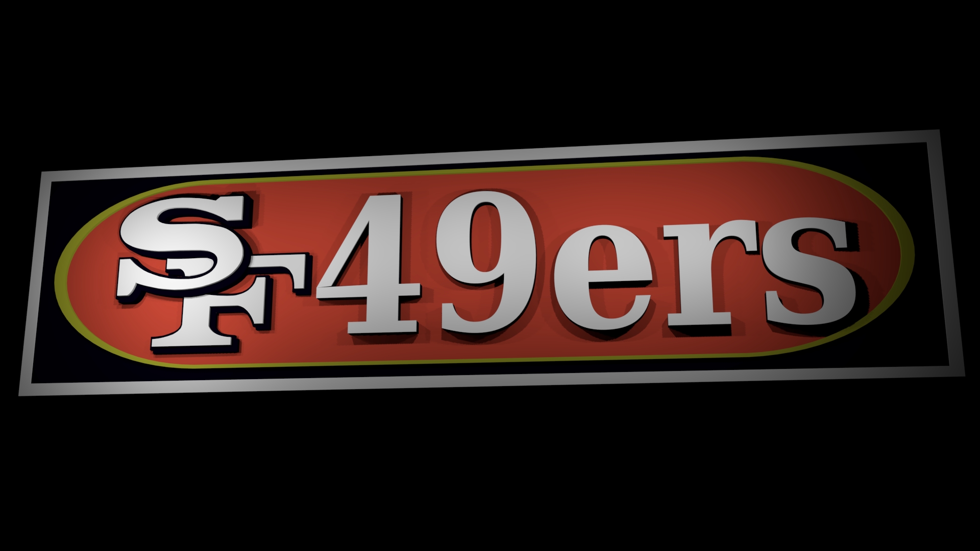 STL file San Francisco 49ers banner 🚩 (OBJ)・Model to download and 3D ...