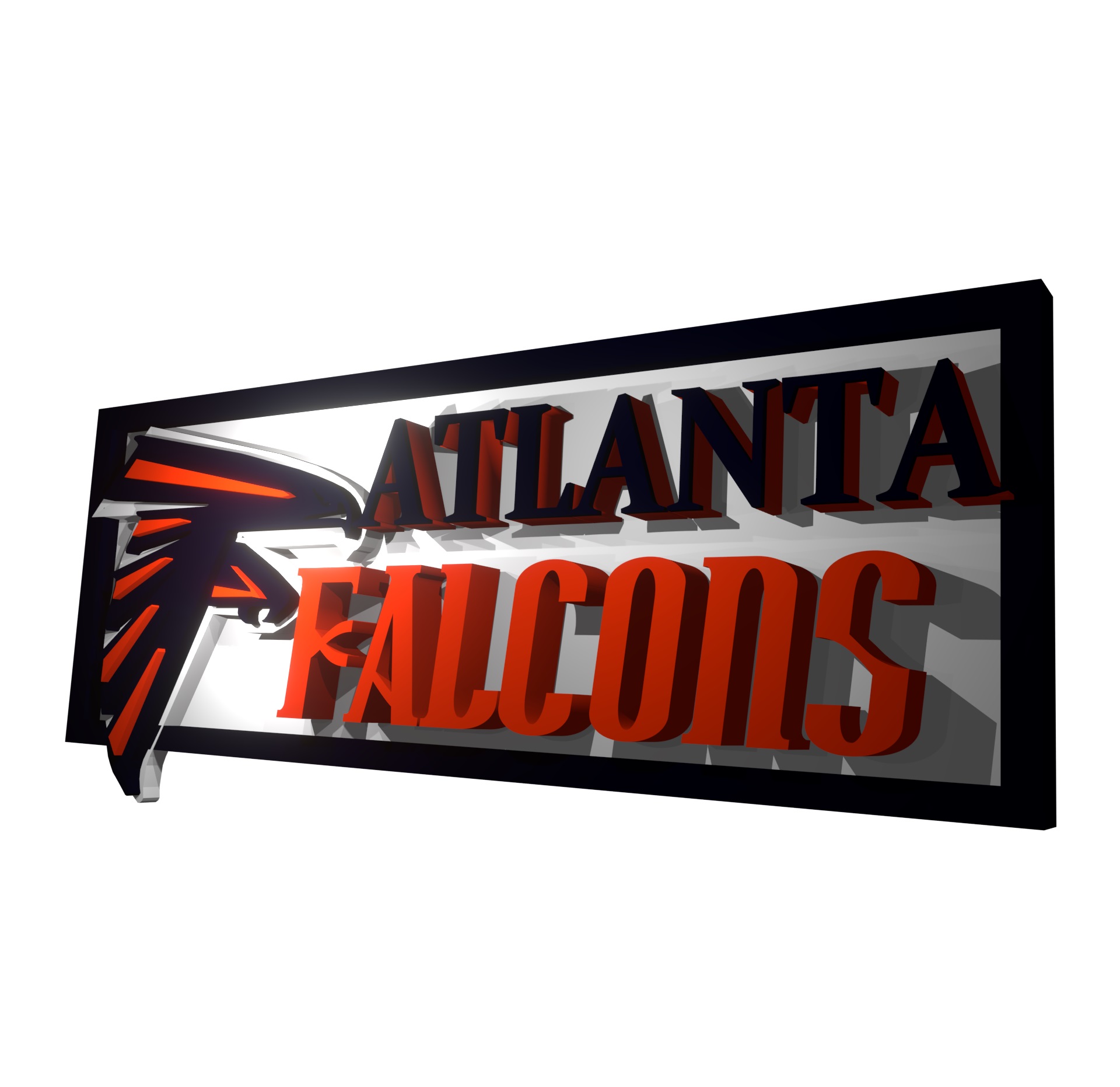 🚩 Atlanta Falcons banner 1・ STL File for ・Cults