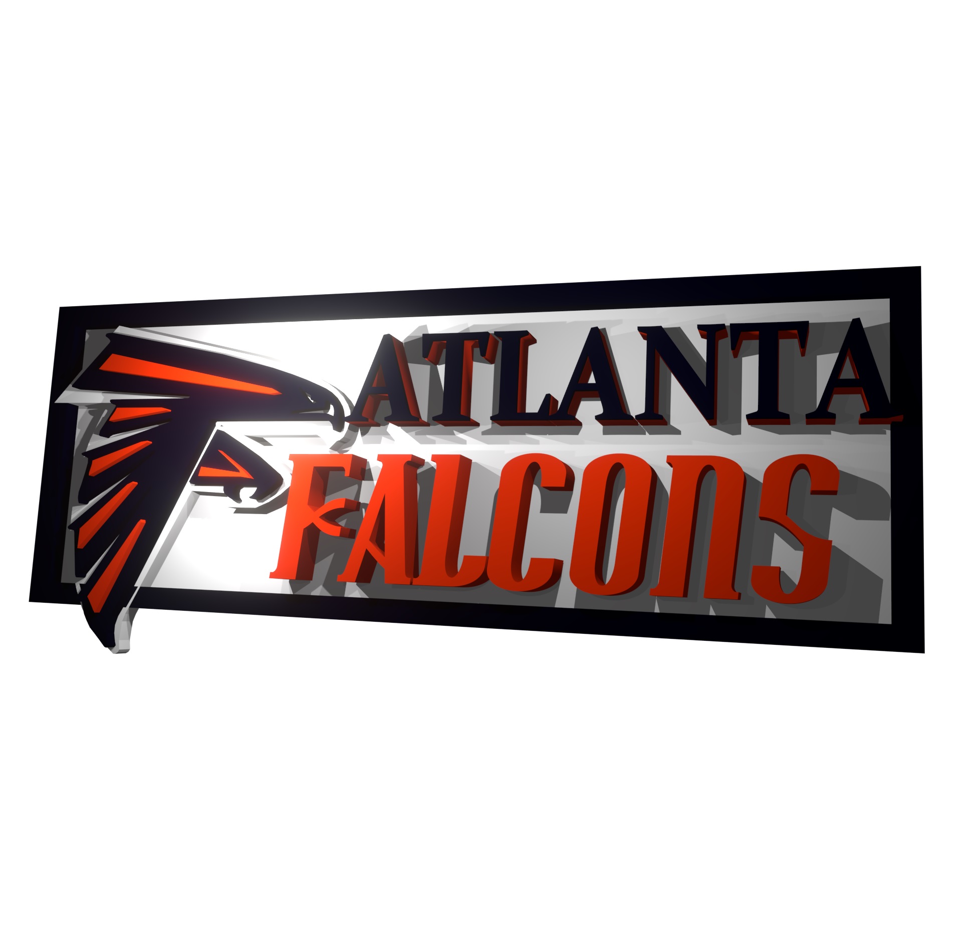 🚩 Atlanta Falcons banner 1・ STL File for ・Cults