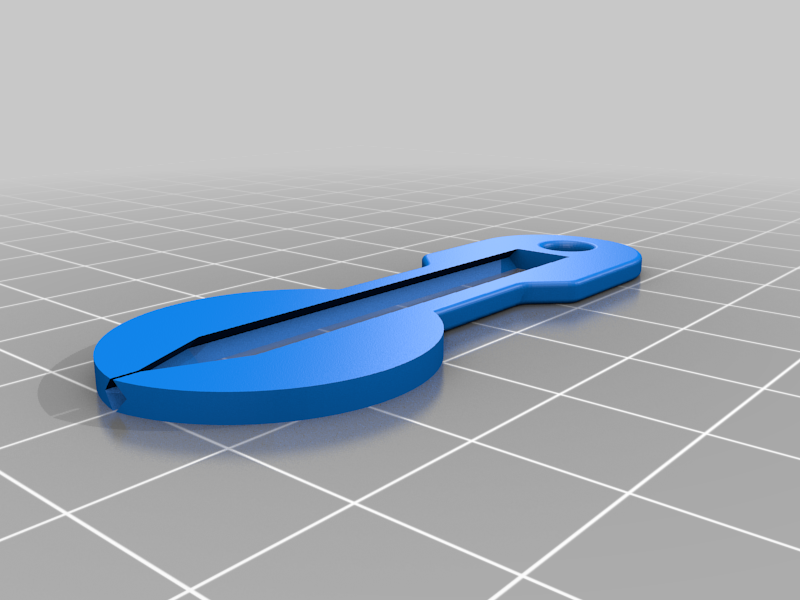 Free STL file Shopping cart unlock key with keychain hole 🛒 ・3D printer ...