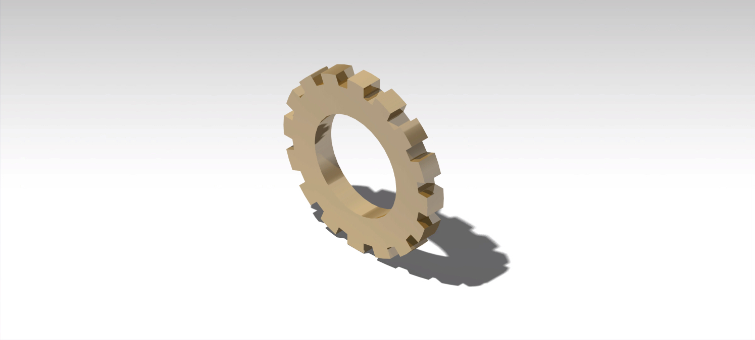 ⚙️ Spur Gear ( Square teeth )・Free STL File for ・Cults